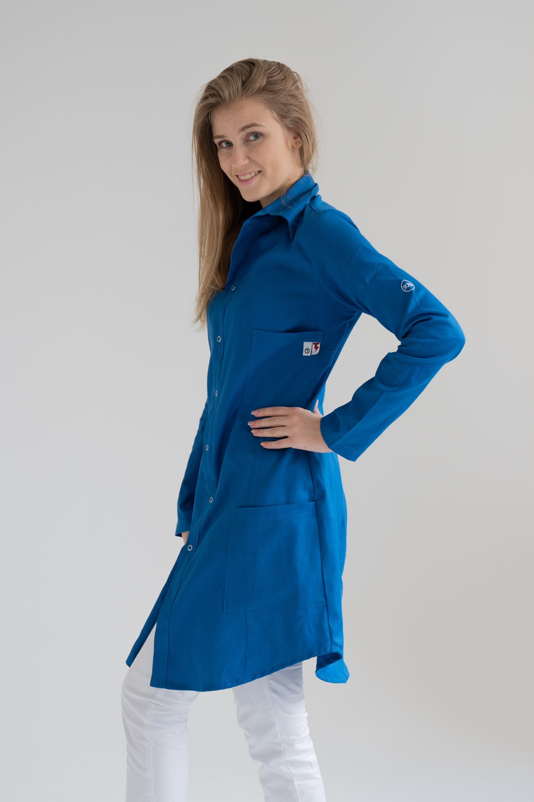 Katherine blue hosszú ujjú köpeny - Double Rose Next